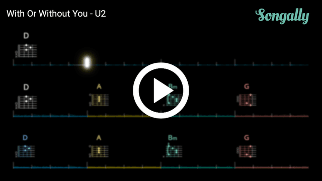 With Or Without You Chords and Lyrics - Songally